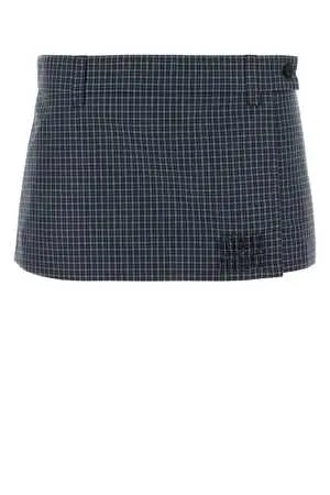 Miu Miu Embroidered Nylon Blend Pant-skirt