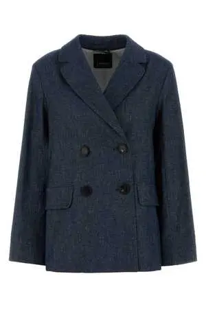 Max Mara Double Breasted Blazer - Blue