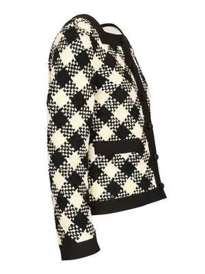 Valentino Garavani Checked Bouclé Tweed Jacket