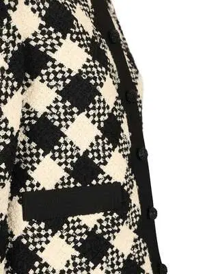 Valentino Garavani Checked Bouclé Tweed Jacket