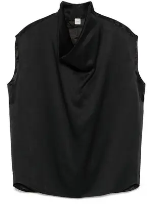 TOTEME Sleeveless Top With Funnel Neck - Multicolor