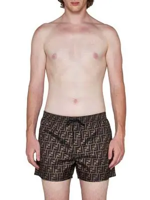 Fendi Ff Pattern Swim Boxers - Multicolor