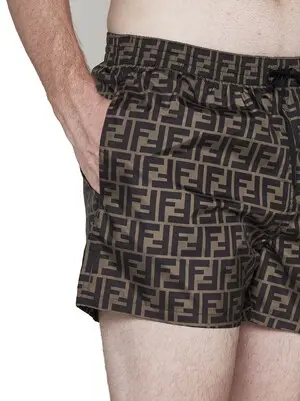 Fendi Ff Pattern Swim Boxers - Multicolor