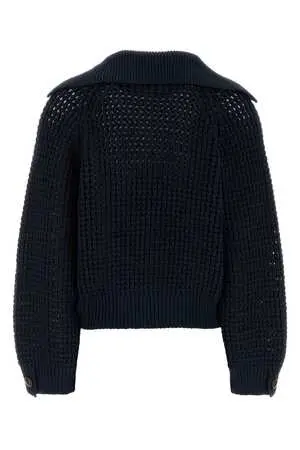 Brunello Cucinelli Cotton Blend Sweater - Blue