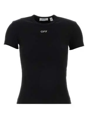 Off-White Stretch Cotton T-shirt