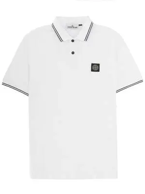Stone Island Polo With Logo - White