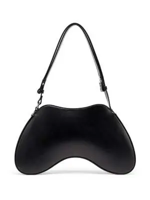 DIESEL® Black Calf Leather Shoulder Bag - Multicolor