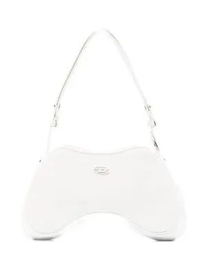 DIESEL® Black Calf Leather Shoulder Bag - Multicolor