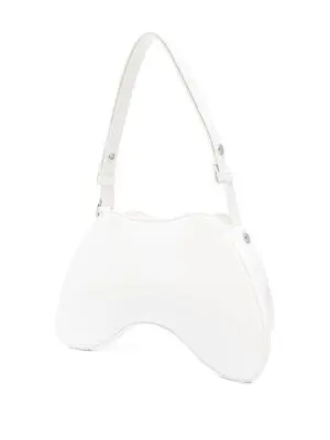 DIESEL® Black Calf Leather Shoulder Bag