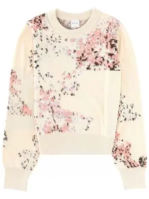 Paul Smith Crew Neck Floral Print Sweater - Multicolor