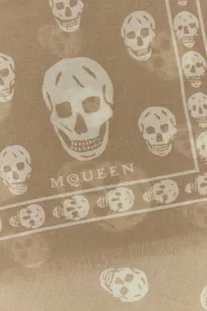 Alexander McQueen Printed Chiffon Foulard - Multicolor