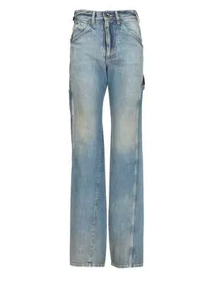 MAISON MARGIELA Straight Leg Jeans With Faded Effect - Blue