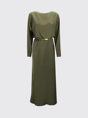 Max Mara Belted Maxi Dress - Green