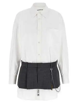 Alexander Wang Pre-styled" Shirt Dress With Chain Detail - Multicolor