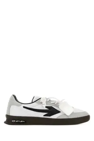 Off-White Fabric And Suede Sneakers - Multicolor