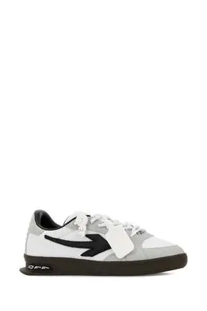 Off-White Fabric And Suede Sneakers - Multicolor