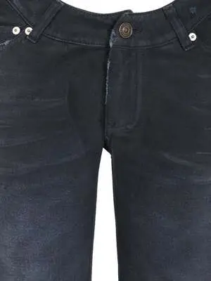 Balenciaga Curved Waist Wide Leg Jeans - Blue