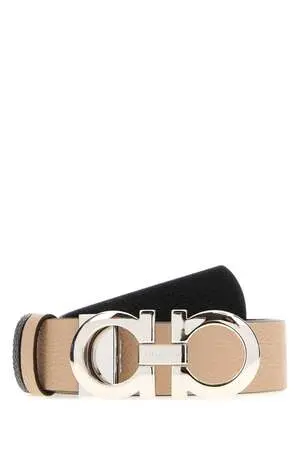 FERRAGAMO Gancini Reversible Leather Belt - Brown