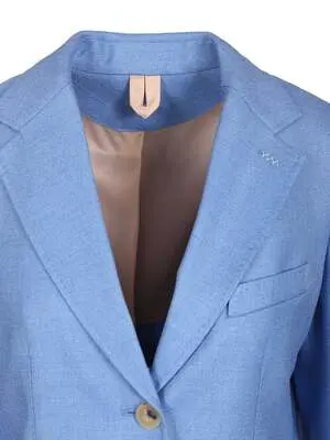Max Mara Single-breasted Wool And Silk Canvas Blazer