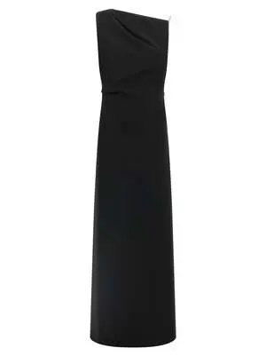 Max Mara Pentola" Heavy Cady Dress - Black