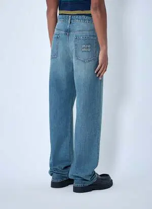 Miu Miu Wide-leg Denim Jeans