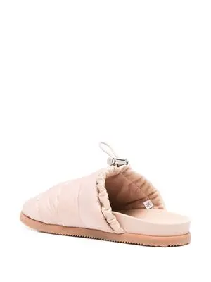 Moncler Padded Slippers With Toggle Fastening