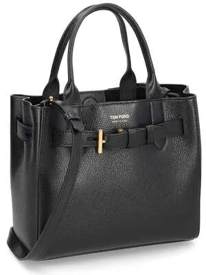 TOM FORD Audrey Small Leather Bag - Black