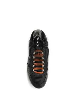 Prada Drill Lace Up Sneakers - Black