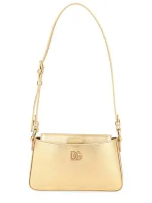 Dolce & Gabbana Leather Phone Bag - Gold
