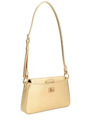 Dolce & Gabbana Leather Phone Bag - Gold