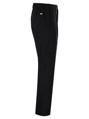 Herno Stretch Tailored Wool Blend Trousers - Multicolor