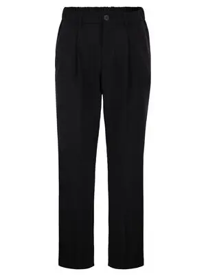 Herno Stretch Tailored Wool Blend Trousers - Multicolor