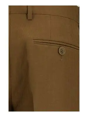 Burberry Tailored Wool Mohair Pants - Brown