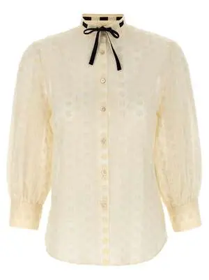 VALENTINO VALENTINO GARAVANI Embroidered Cotton Shirt
