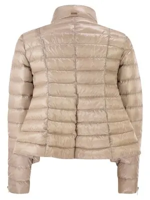 Herno Ultra-light Satin Down Jacket With Flared Back - Multicolor