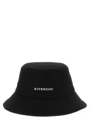Givenchy Logo Embroidered Bucket Hat - Black