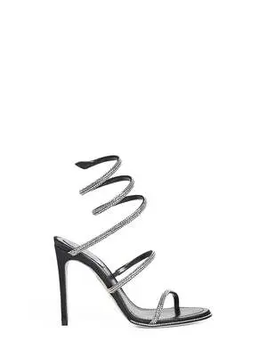 Rene Caovilla Jeweled Ankle Strap Stiletto Sandals - Multicolor
