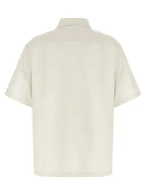 Givenchy Logo Embroidery Shirt - Cream
