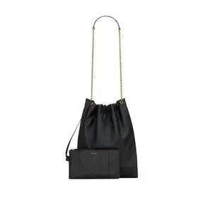 Saint Laurent Jamie Drawstring Shoulder Bag - Black