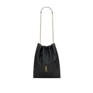 Saint Laurent Jamie Drawstring Shoulder Bag - Black