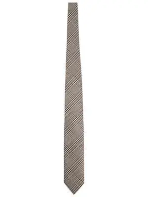 TOM FORD Printed Silk Neck Tie - Brown