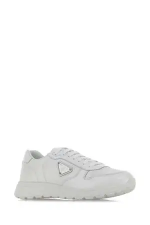 Prada Nylon And Leather Prax 2.0 Sneakers - White