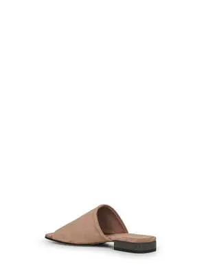 Brunello Cucinelli Suede Mules With Monili Embellishment