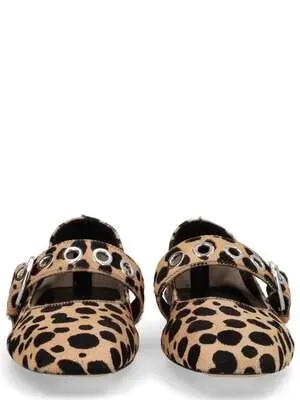 AeydĒ Uma" Mary Jane Flats With Eyelets - Multicolor