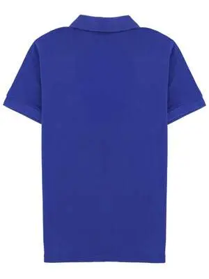 TOM FORD Lyocell And Cotton Polo Shirt - Blue
