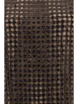 Brunello Cucinelli Sequin Mesh Mini Dress