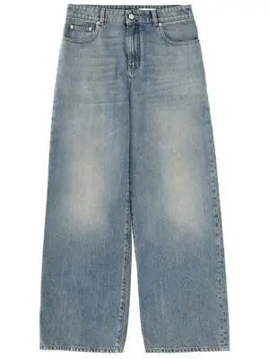 Alexander McQueen Wide Leg Jeans - Blue