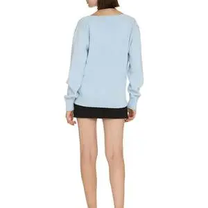 Fendi Wool And Cashmere V-neck Cardigan With Cut-out Detail