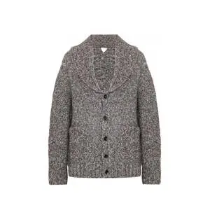 Bottega Veneta Cardigan With Shawl Collar - Gray