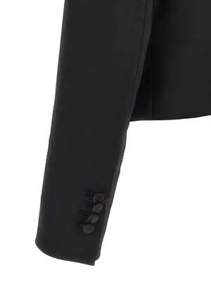 Dolce & Gabbana Tuxedo Double-breasted Crop Blazer